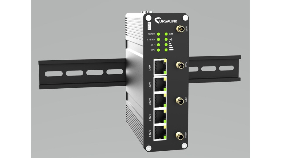 Przemysłowy router/modem gprs/gsm 4G Dual SIM,Ethernet x 5, WiFi, RS232 ...