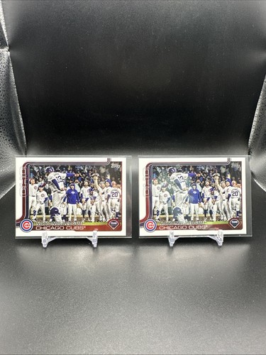 Chicago Cubs – Team Card 2025 Topps Series 1 #60 Baseball (2) Cards | eBay