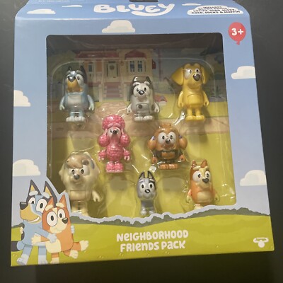BLUEY Neighborhood Friends ~ 8 Figure Pack ~ Bingo Lucky Judo Missy ...