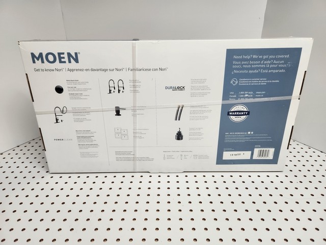 Moen Nori Pre-Rinse Spring Kitchen Faucet - Black (87897BL) for sale ...