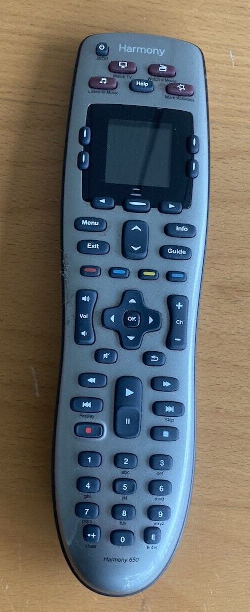 Logitech Harmony 650 Infrared All in One Remote Control / Universal ...