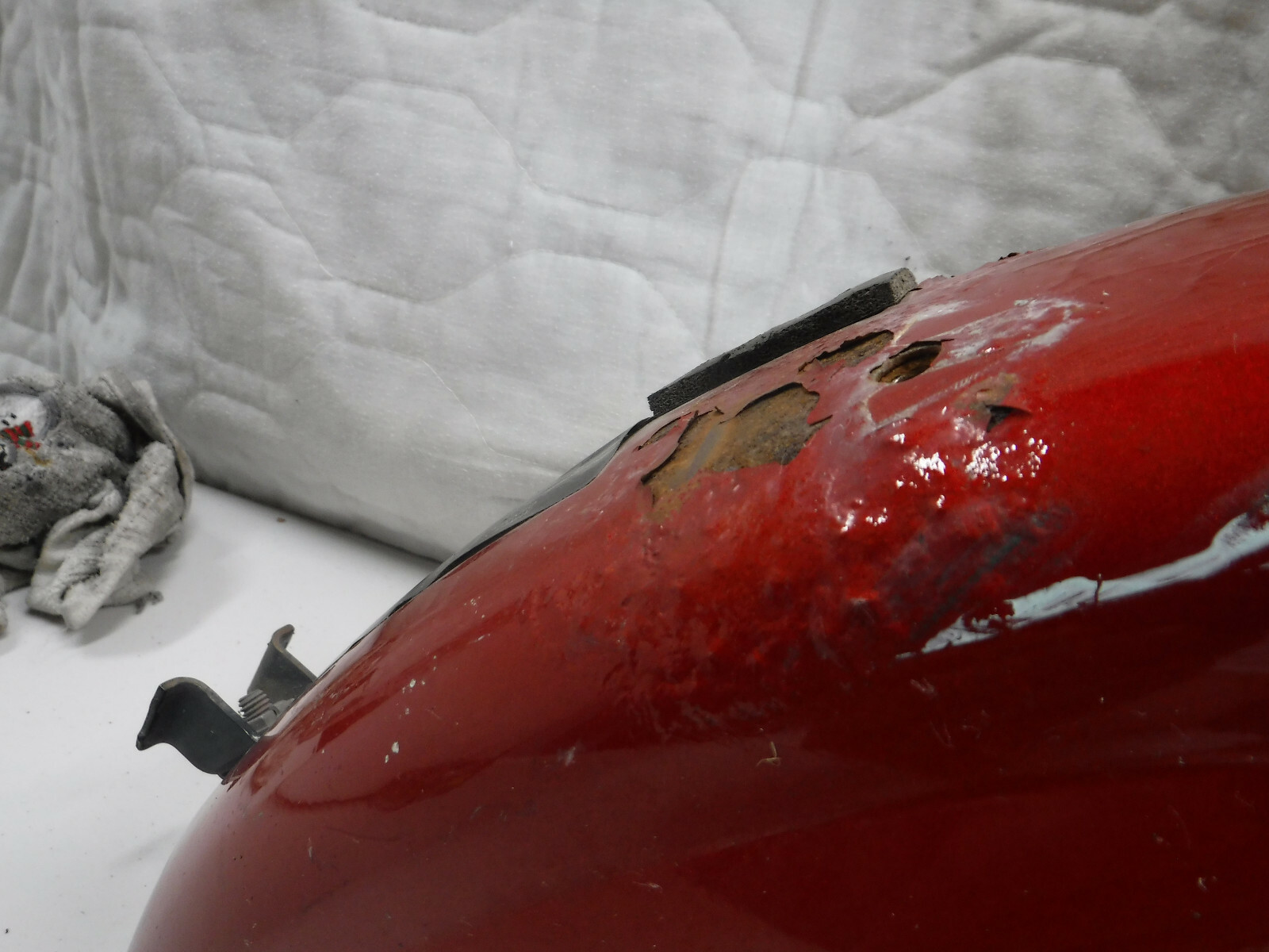 OEM Harley FXR rear fender red suspension FXRT FXRD FXRP FXLR FXRS FXRC ...