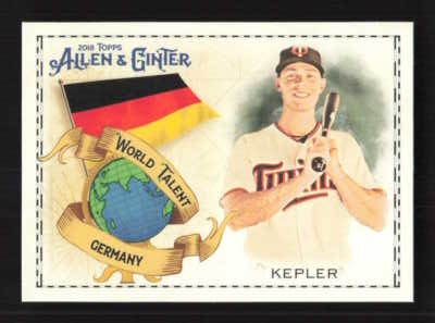 Max Kepler 2018 Topps Allen & Ginter World Talent Minnesota Twins #WT ...