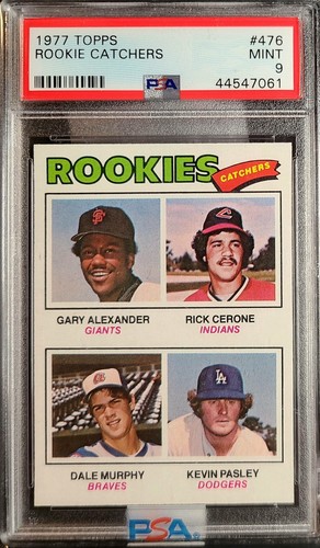 1977 TOPPS BASEBALL #476 DALE MURPHY RC PSA 9 MINT ROOKIE | eBay