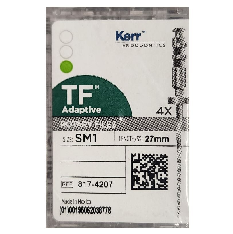 *4-Pieces* Kerr SybronEndo TF Adaptive Hand Files Size-SM1 Length 27mm ...