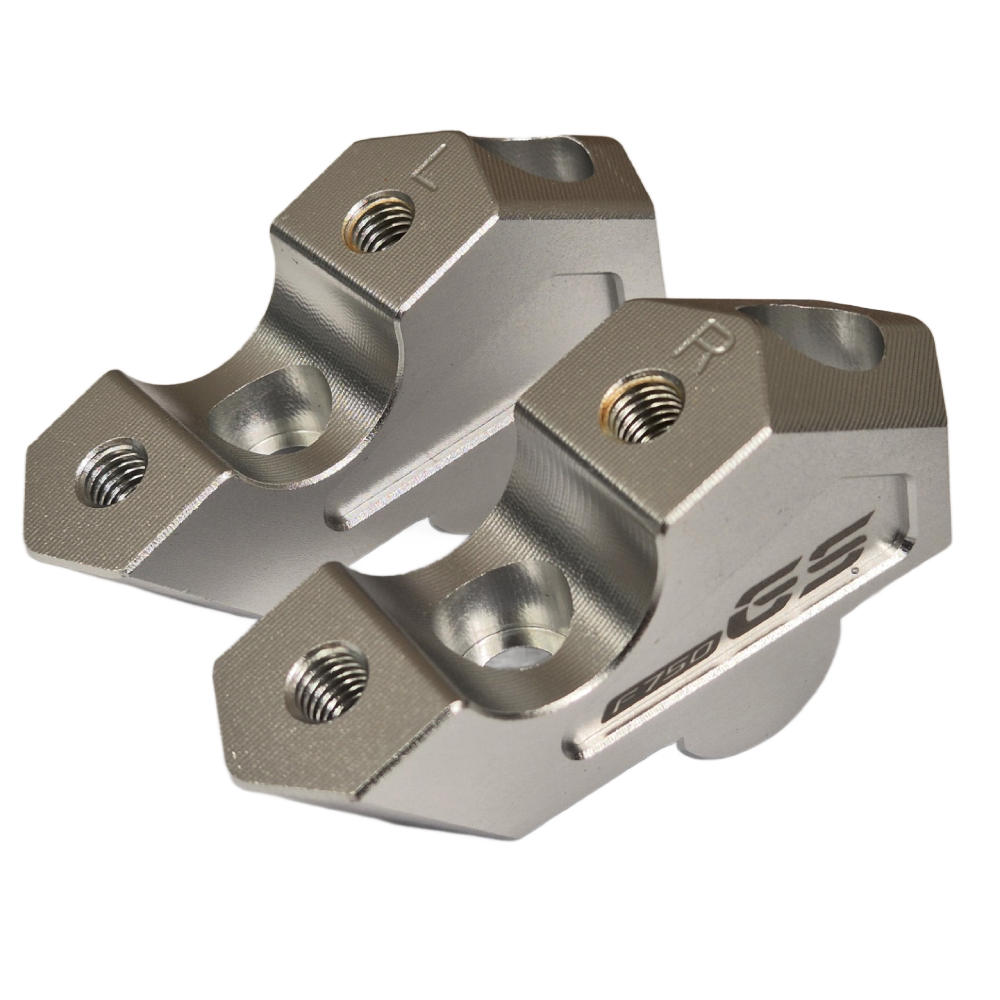 Off-Set Silver Handlebar Mount Risers Clamp - BMW F750GS 2018-2024 | eBay