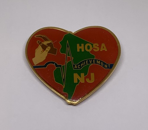 HOSA NJ New Jersey Health Occupation Students of America Heart Lapel ...