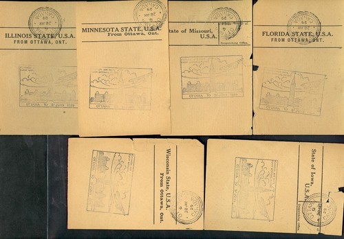 CANADA OTTAWA JAN 28 1929 FF FACING SLIPS TO USA W/CACHETS & CANCELS | eBay