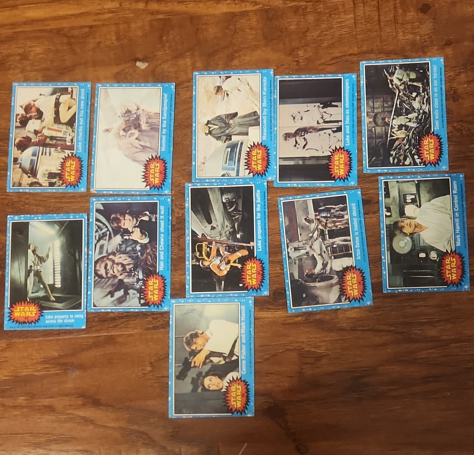 Topps 1977 Star Wars Original Non-Sport Trading Card Lot - 11 Cards ...