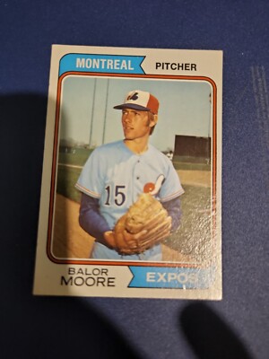 1974 Topps Baseball Cards #453 Balor Moore | eBay