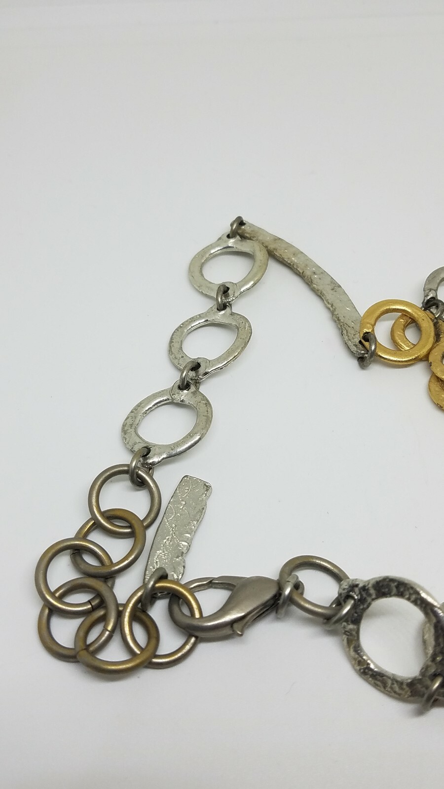 Vintage J. Jansen Modernist Silver & Gold Tone Clear … - Gem