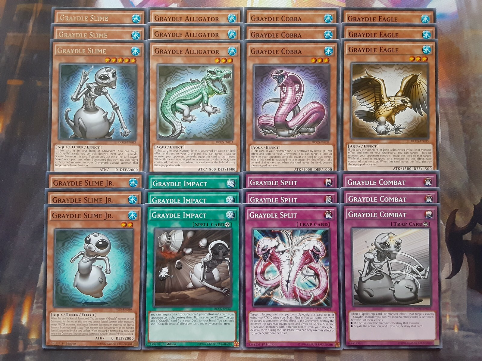 Yugioh Graydle Deck Core Set DOCS Slime Cobra Eagle Alligator Impact ...