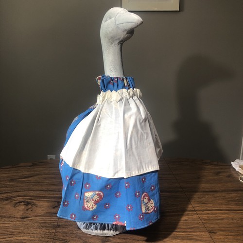 Vintage Porch Concrete Goose Clothes Handmade Raggedy Ann Andy Dress | eBay