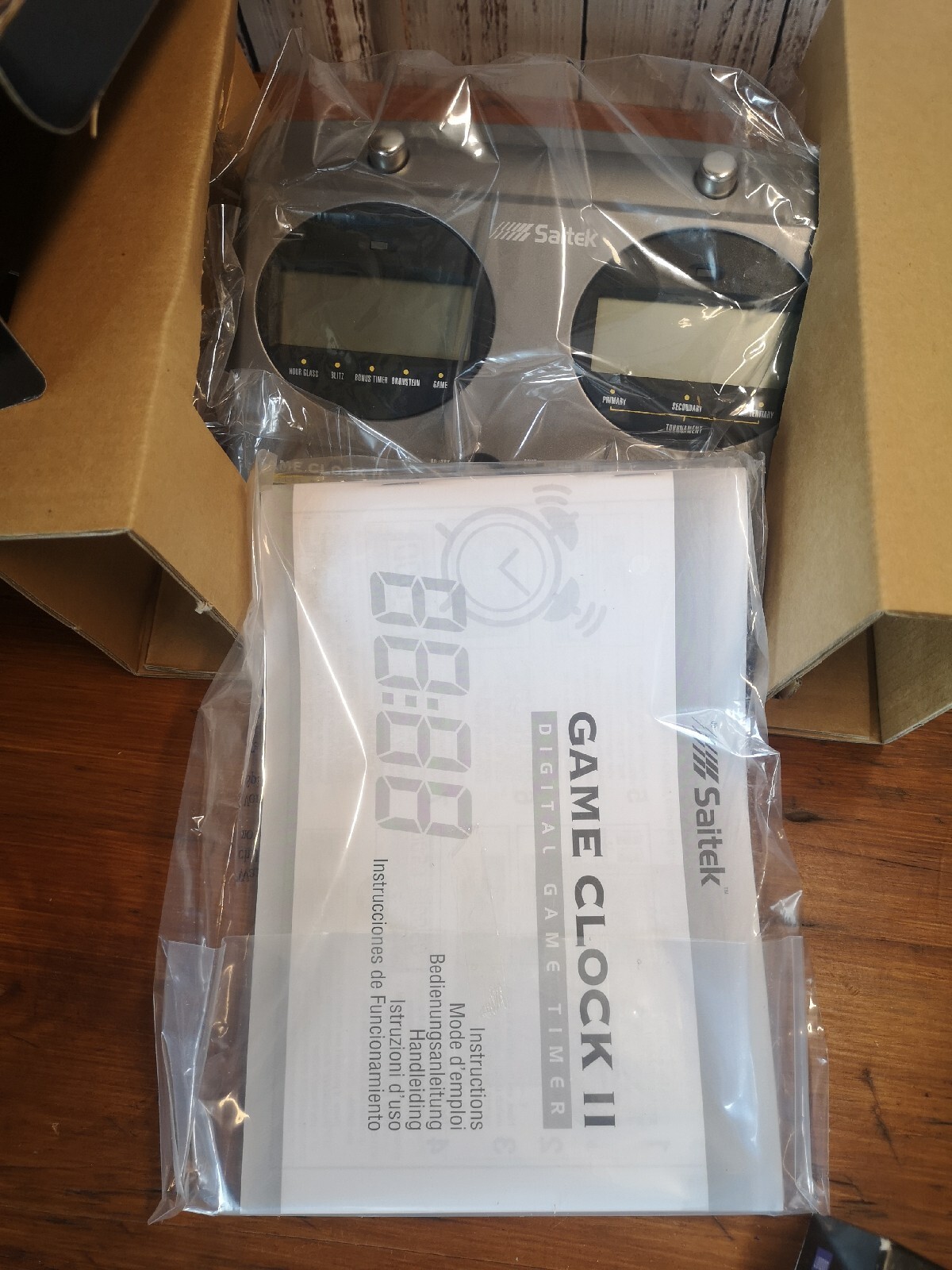 Saitek Game Clock II Digital Game Timer Chess Tournament Competition ...