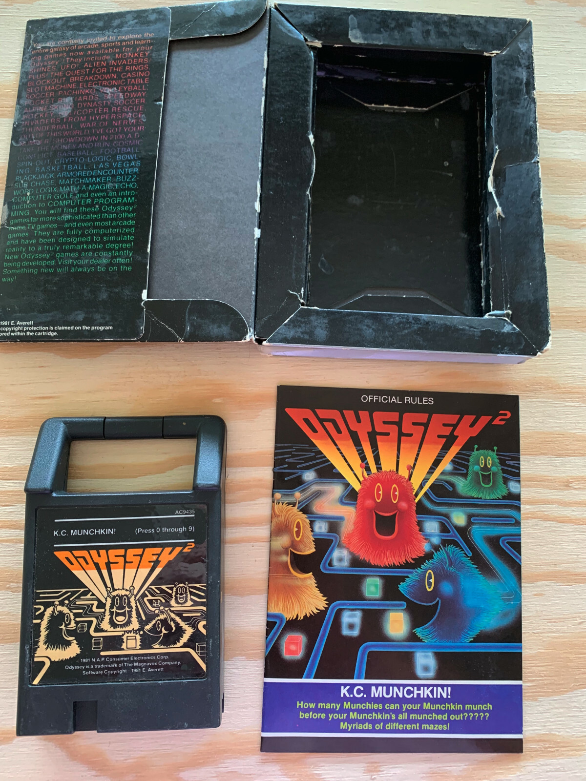K.C. Munchkin (Odyssey2/Videopac, 1981) ***Complete in Box with Manual ...