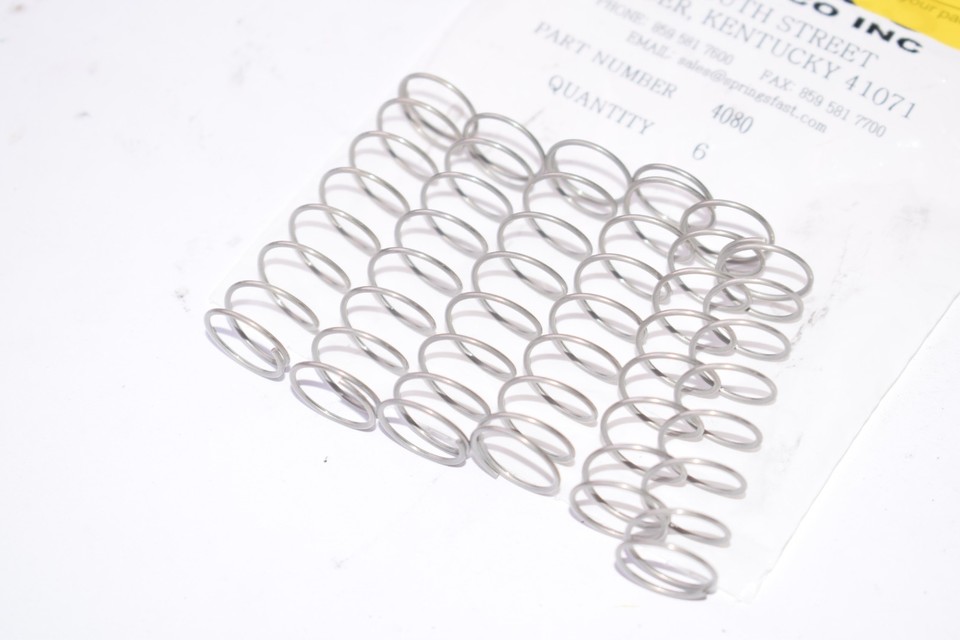 Pack of 6 NEW Jones Spring Co 4080 Compression Springs | eBay