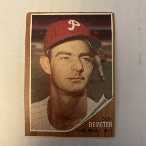 1962 Topps Baseball Don Demeter Philadelphia Phillies Card #146 | eBay