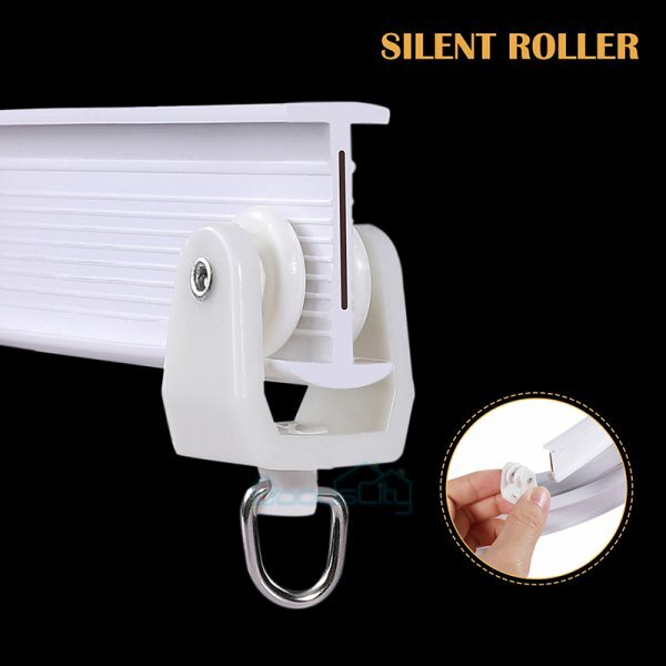 18.3FT Flexible Ceiling Mounted Curtain Track Rail Straight Slide ...