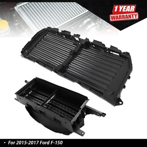 For 15-17 Ford F-150 Upper&Lower Radiator Grille Air Shutter Assembly ...