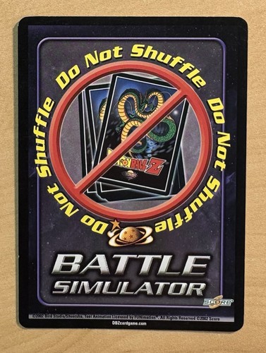 Dragon Ball Z Battle Simulator Card | eBay