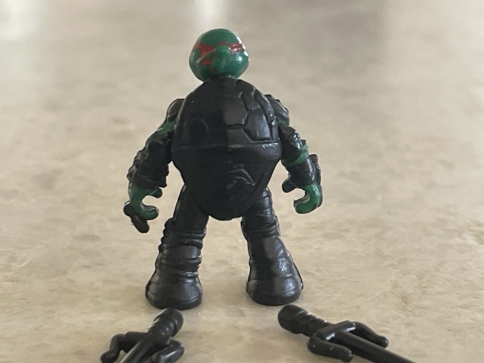 TMNT Micro Mutants Ninja Turtles Stealth Bike Super Ninja Raph w ...