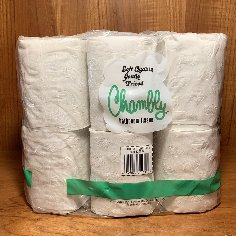Vintage Chambly Walgreens Bathroom Tissue Toilet Paper 6 Rolls Rare! | eBay