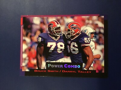 1992 Pro Set # 5 BRUCE SMITH / DARRYL TALLEY Power Combo Buffalo Bills ...