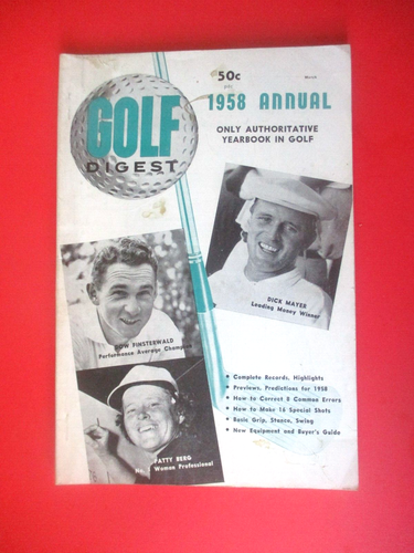 vtg - GOLF DIGEST Magazine - 1958 ANNUAL - March Vol 9 No 1 - Jay ...