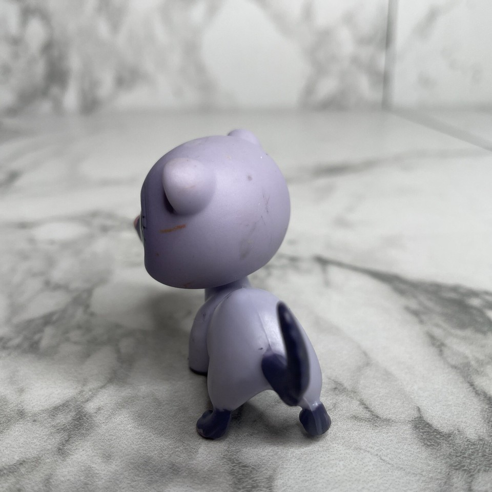 Littlest Pet Shop LPS #482 Ferret Purple With Flower On Chest And ...