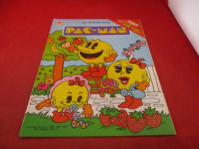 Retro Pac-Man Coloring & Activity Book 1984 Pacman Ms. Pac-Man Baby Pac ...