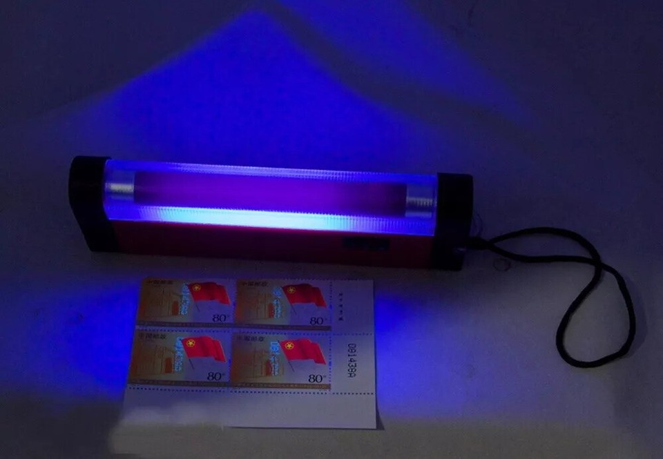 Portable 4W 365nm UV Light Lamp Detect Fluorescence Stamps Philatelic ...