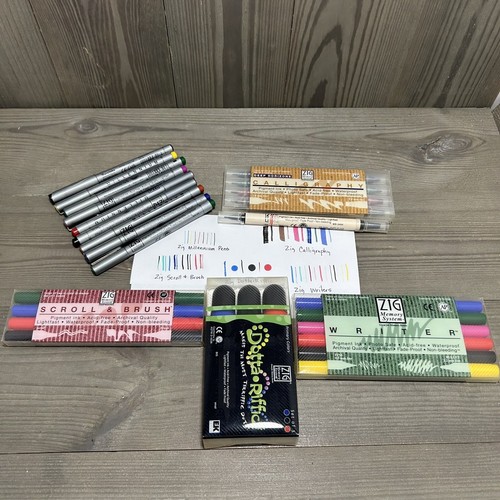 Zig Memory System Millennium Pens, Calligraphy, DottaRiffic, Scroll ...