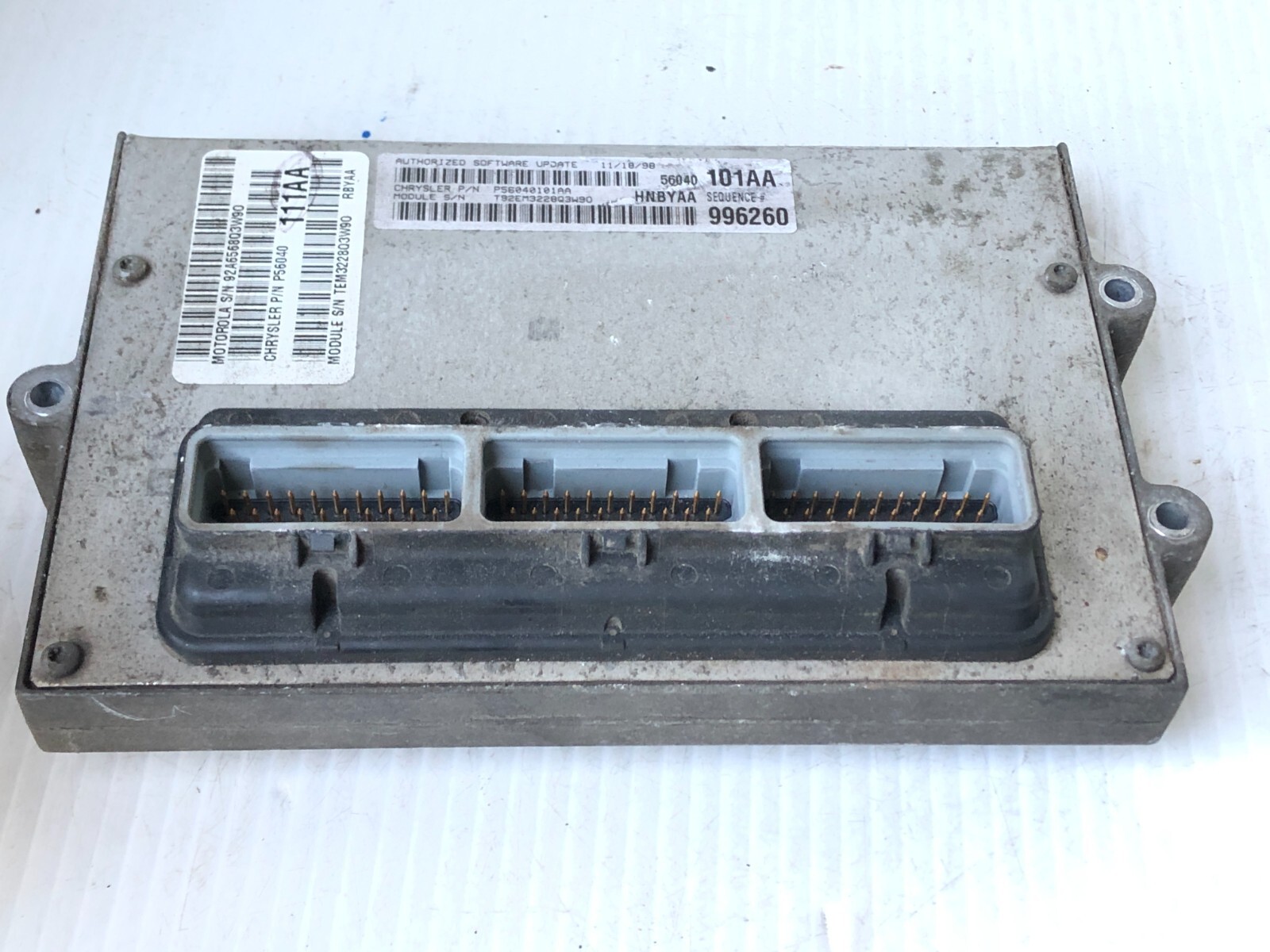 92 Dodge Dakota 5.2L Engine Control Module ECM ECU P56040101AA for sale ...