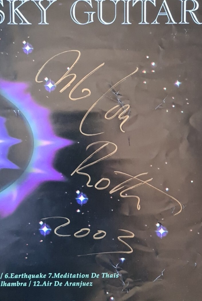 SIGNED Uli Jon Roth Concert poster 2003 Transcendental Sky Guitar ...