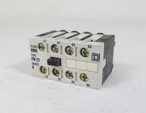 Square D Class 9999 Type PW 22 Series B Kontaktmodul / Hilfskontakt ...