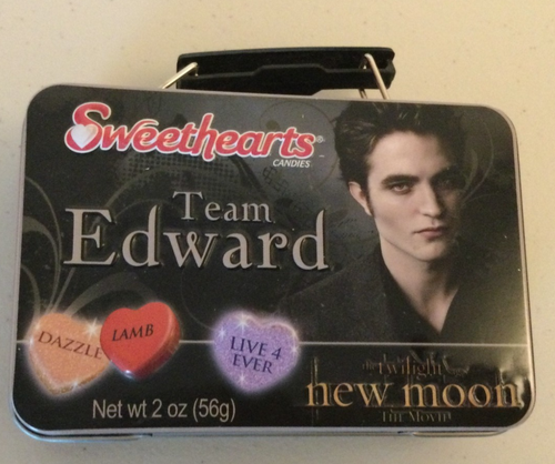 TWILIGHT NEW MOON TEAM EDWARD PATTINSON SWEETHEARTS MINI TIN LUNCH BOX ...