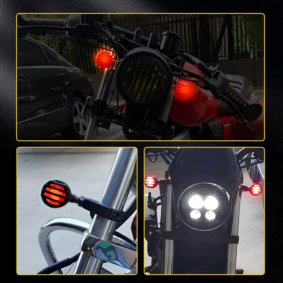 4*Motorcycle For Honda VTX 1300 1800 VT750 VT1100 Turn Signal Running ...