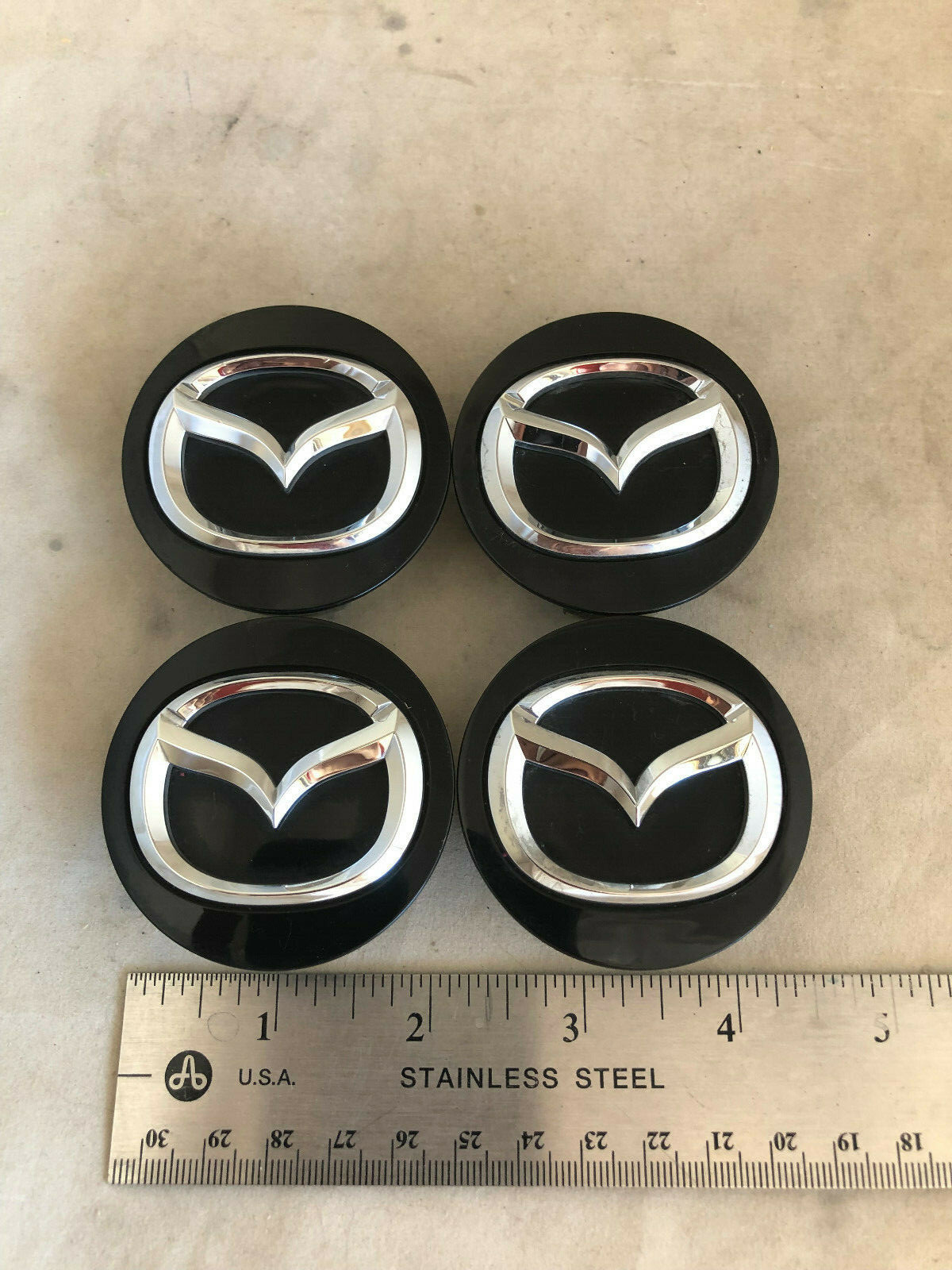 Set of 4 Mazda 3 5 6 Miata Wheel Rim Center Cover Hub Cap A127 BBM2-37 ...