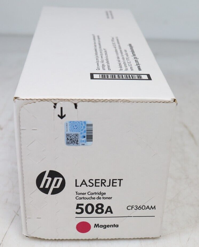 New Sealed Genuine HP 508A Magenta Original LaserJet Toner Cartridge ...