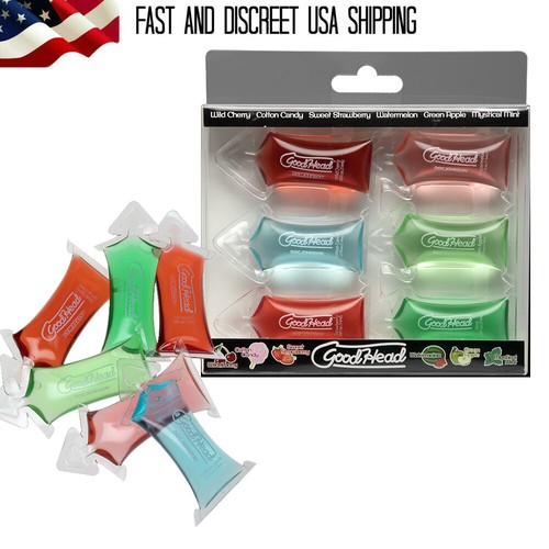 Goodhead Oral Sex Gel Doc Johnson Good Head Pillow Pack of 6 ...