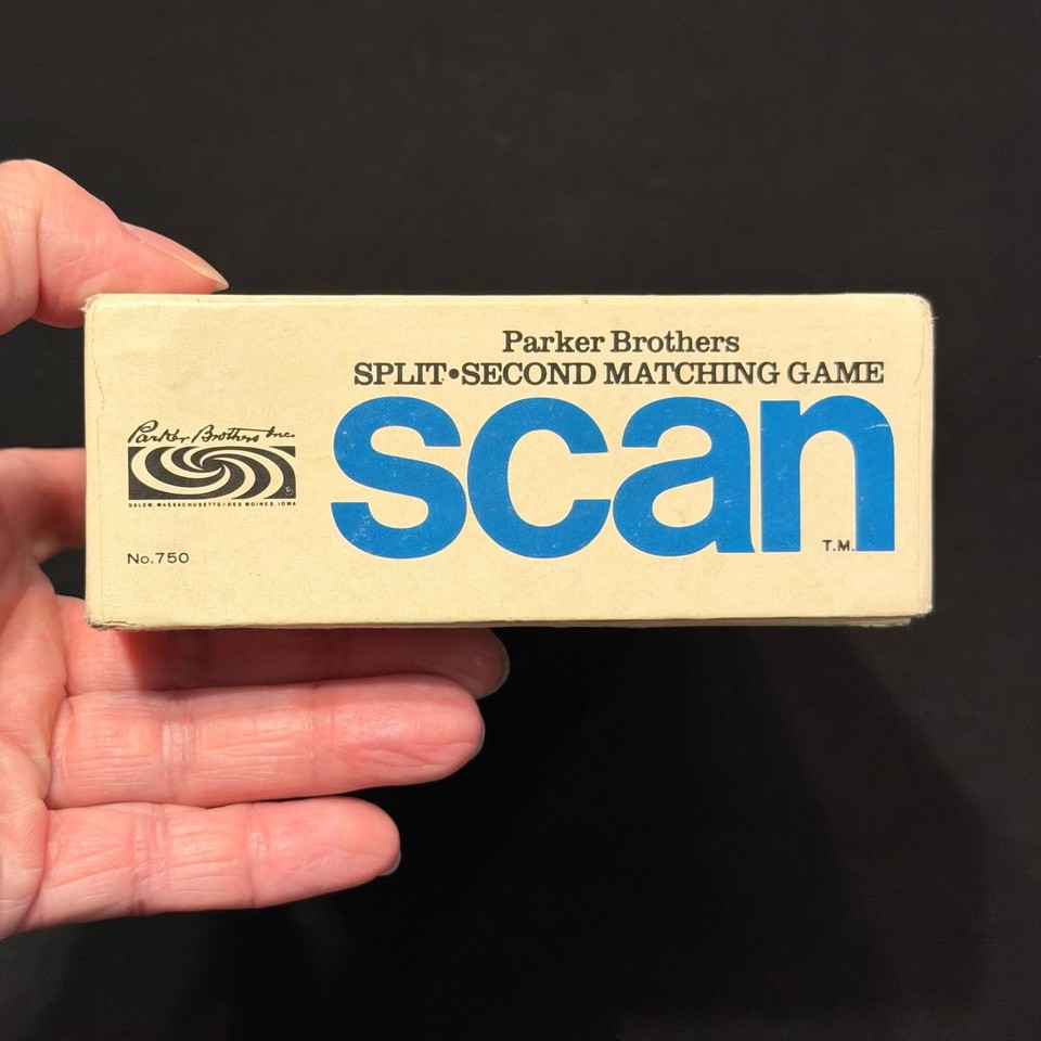 Vintage 1970 Parker Brothers Scan Split Second Matching Game | eBay