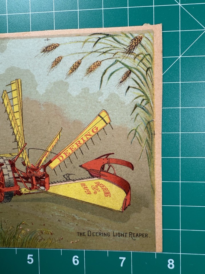 Deering Light Reaper Farm Equipment Artists Surprise Party Horses Card ...