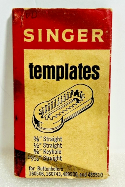 Singer Automatic Buttonholer Attachment w Templates Box Manuals Made ...