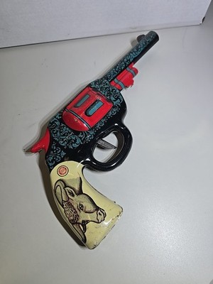 Vintage Ohio Art Tin Cowboy Gun-Mid Century Toy Six Shooter | eBay