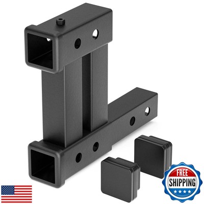 YZONA Dual Hitch Extender, 2 Inch Hitch Extension, Drop-Rise Tow ...