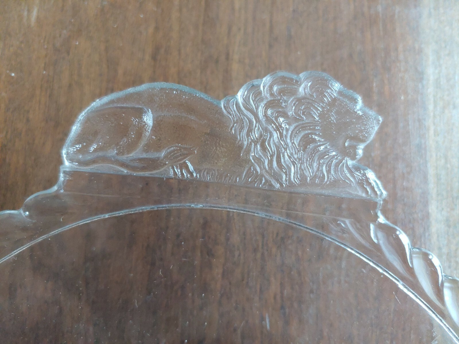 Gillender 13" Frosted Dying Lioness Bread Plate-1877 EAPG Glass | eBay