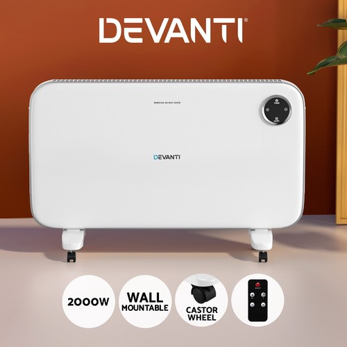 Devanti Convection Heater Electric Panel Heaters Freestanding Wall ...
