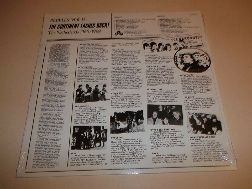 VA - Pebbles Vol 15 (1965-68) comp of rare Netherlands recordings LP ...