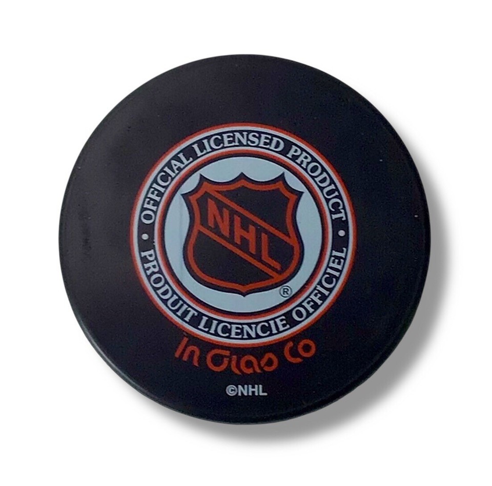 Edgar LaPrade Autographed Rare Signed New York Rangers HOF Hockey Puck ...