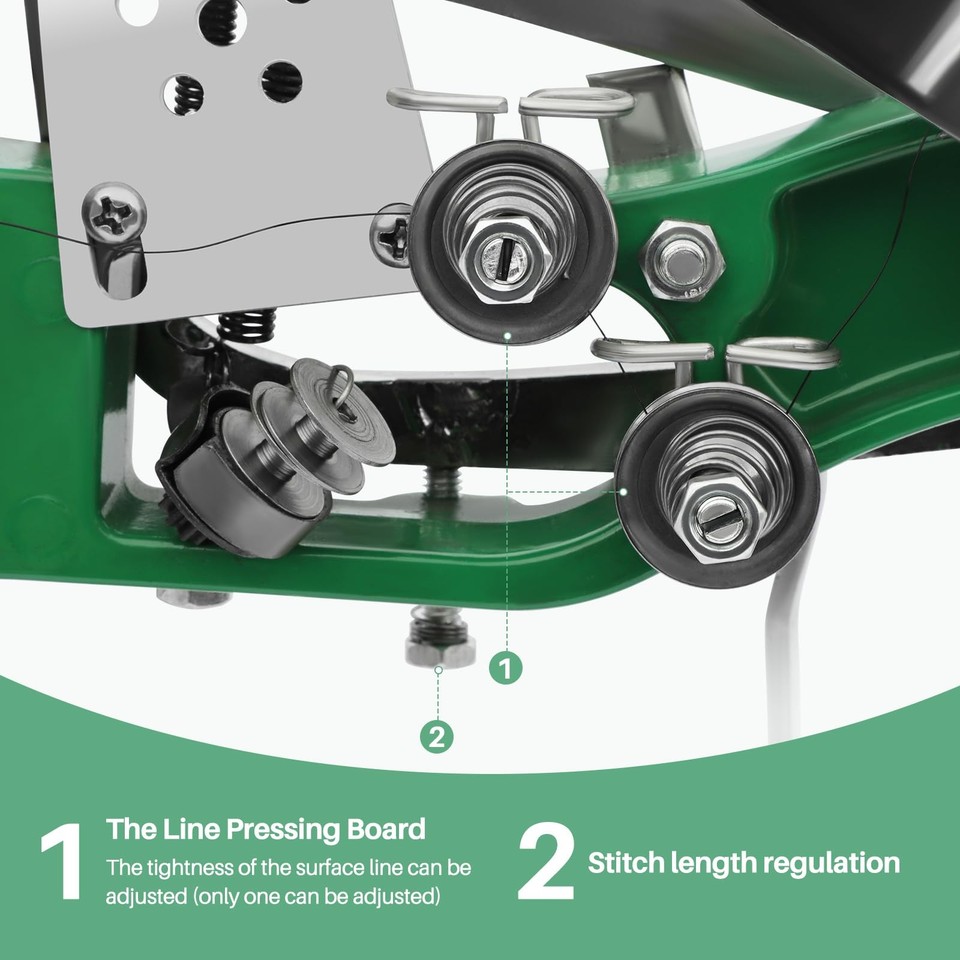 Leather Sewing Machine, Cobbler Stitching Repair Machine with Dual ...